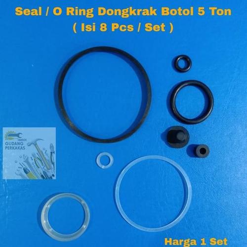 Jual Seal Dongkrak Botol 5 Ton - Karet O Ring Kit Hidraulic Jack 5Ton ...