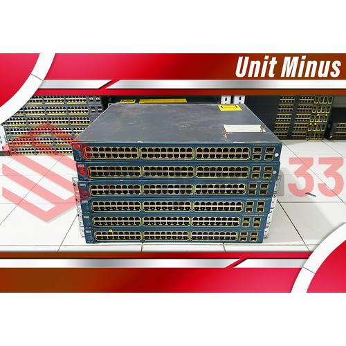 Jual Obral Switch Cisco Catalyst 3560G 48 Port gigabit plus 4 Port SFP ...