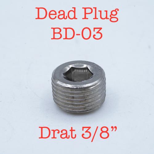 Jual BD-03 BD03 Dead Plug Penutup Drat 3/8" Pneumatic End Stop Plug Kit ...