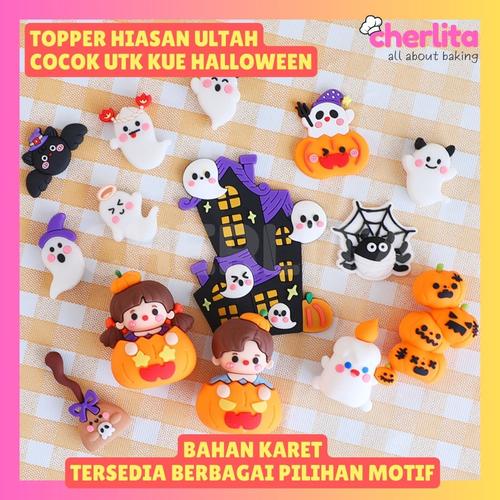 Jual Topper Hiasan Kue Halloween Pesta Hantu Pumpkin Labu Oktober Cake ...