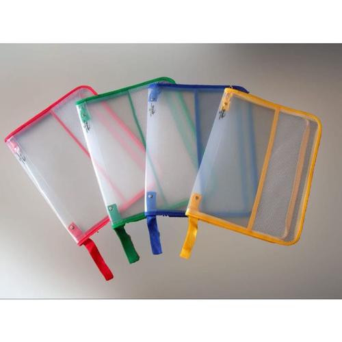 Jual Map Zipper Resleting Jaring / Map Plastik Tebal - Biru - Kota ...