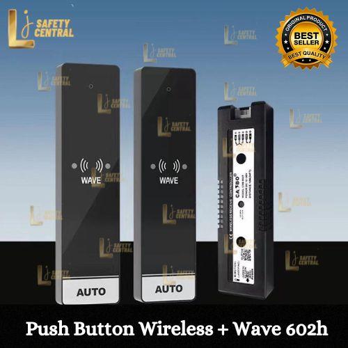 Jual Push Button Wireless + Wave Button M-602H Infrared Auto Sliding ...