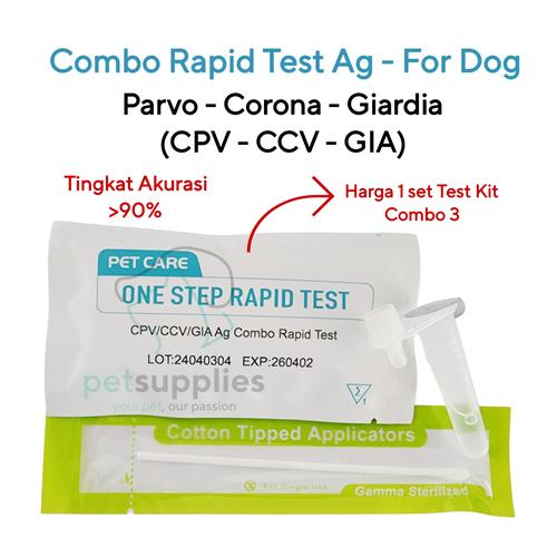 Jual Rapid Test Kit For Dog PARVO CORONA GIARDIA Combo Test Kit Akurasi ...