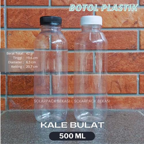 Jual Botol plastik PET 500ml kale bulat HR premium 42gr minuman segel ...