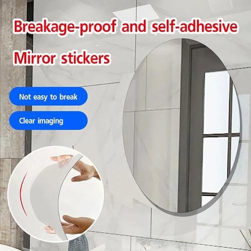 Jual Stiker Cermin Kaca Dinding Oval Anti Pecah Acrylic Kaca Cermin ...