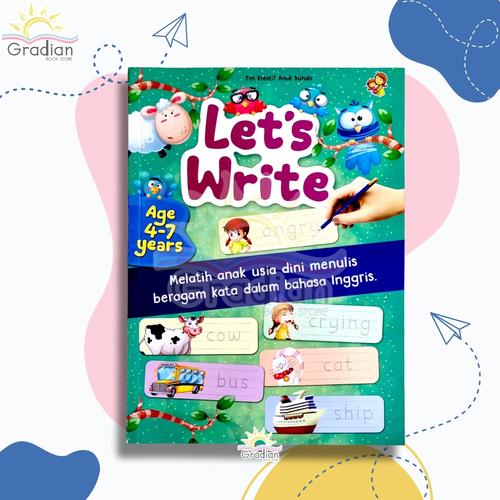 Jual Buku Belajar Aktivitas Anak Latihan Menulis Tulis Kata Bahasa ...