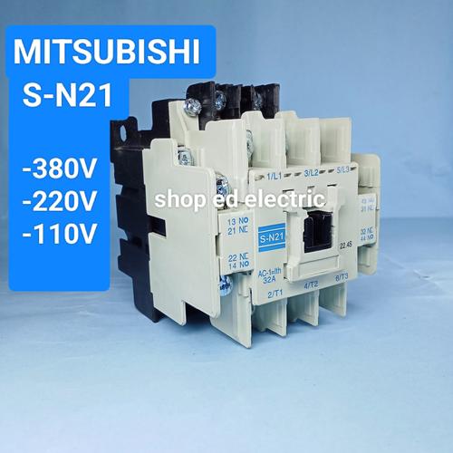 Jual kontaktor contactor Mitsubishi S-N21/SN21 220v 32a 3p original - Kota Tangerang - shop ed ...