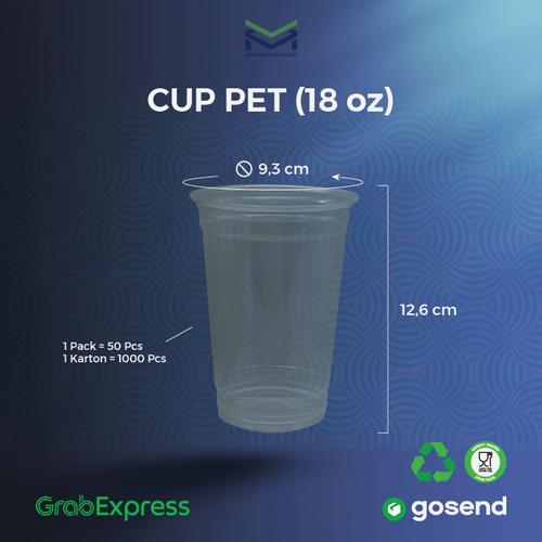 Jual 1000 PCS - Cup Gelas Plastik PET 18 Oz - CAP SAIKI - Kota ...