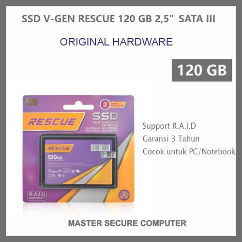 Jual SSD 120 GB VGEN RESCUE SATA III 2,5" Speed up 500mb/s RESMI ...