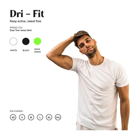 Jual Kaos Active Dry fit untuk sports Y&S - Putih, L - Kab. Bandung - Y ...