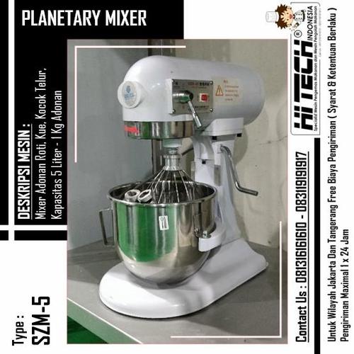 Jual Planetary Mixer 5 Liter SZM-5 Dough Mixer 5L Mixer Roti 5 L B-5 ...