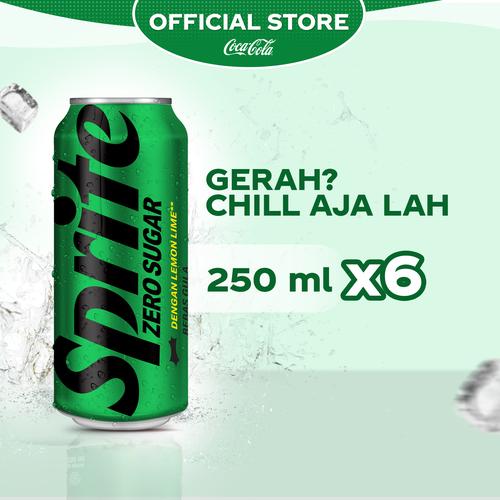 Promo Sprite Zero Lemon Lime Minuman Soda - Kaleng 250ml x 6 pcs - Kota ...