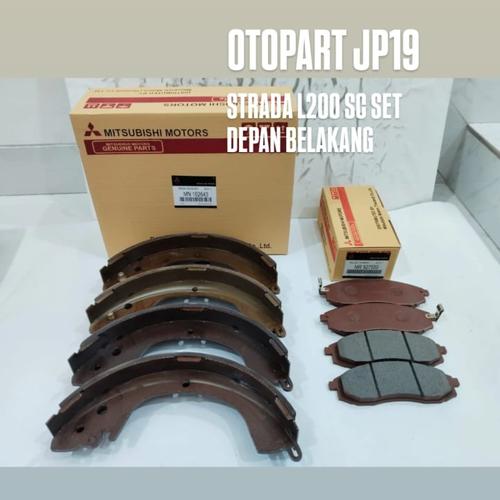 Jual BRAKE PAD BRAKE SHOE L200 SC KAMPAS REM SET DEPAN BELAKANG STRADA ...