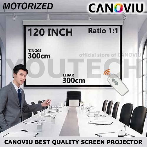 Jual Canoviu Screen Projector 120 Inch | Ratio 1:1 | Layar Proyektor ...