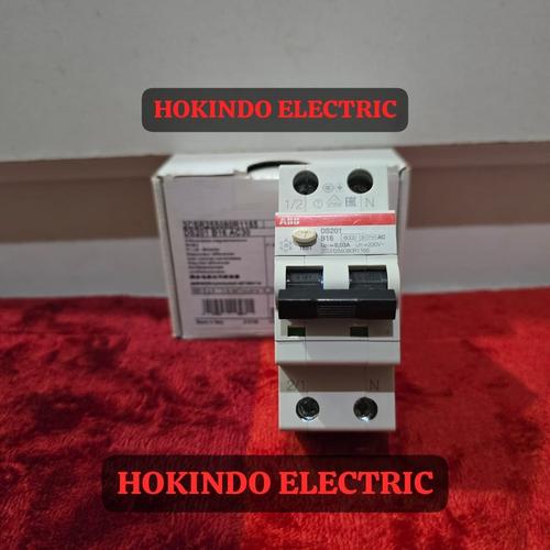 Jual RCBO ABB DS201 B16 / RCBO ABB DS201 2P 16A 30MA / RCBO ABB 1P+N 16A 30MA 6KA ABB ...
