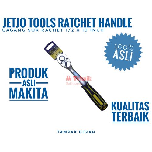 Jual Gagang Sok Rachet karet Jetjo Tools 1/2 x 10 inch Ratchet Handle ...