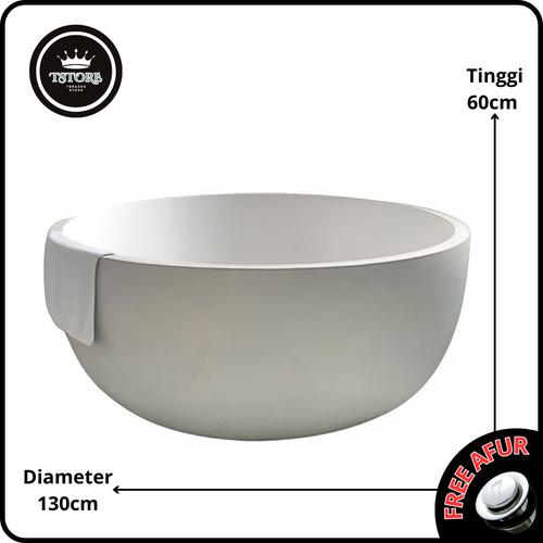 Jual Bathub Teraso Model Mangkuk Bulat I Bathtub Terazzo Lingkaran Cantik & Mewah - Kota Depok ...