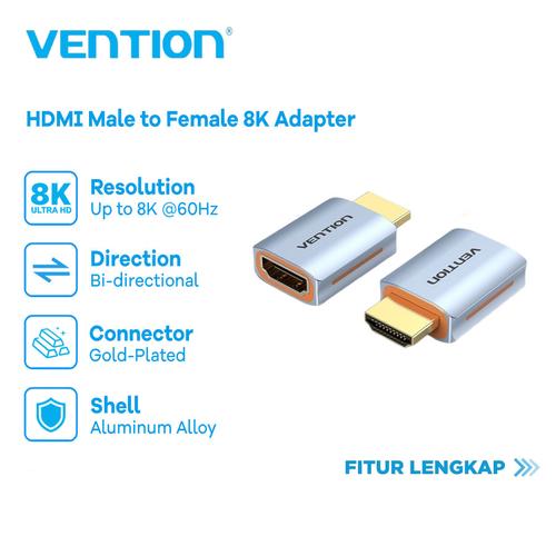 Jual Vention HDMI 2.1 Male to Female 8K 4K Gender Adapter Converter - Jakarta Barat - Digital ...