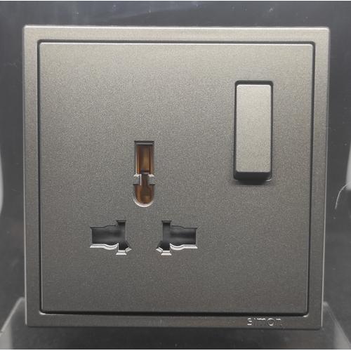 Jual SIMON I7 GREY UNIVERSAL SOCKET W/ SWITCH / MULTI SOCKET WITH ...