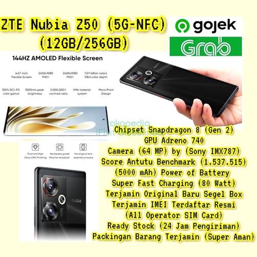 Jual ZTE Nubia Z50 (5G) (12/256GB) (Sony IMX Camera) (EDGE Amoled ...