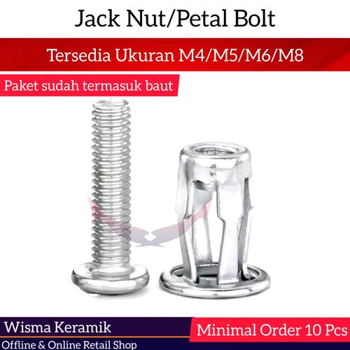 Jual 10 Pcs Jack Nut, rivet Plate metal mur baut sekrup fisher, Rivet ...