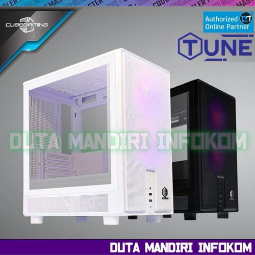 Jual Cube Gaming TUNE - Modern Aesthetic MESH Airflow Tempered Glass m ...