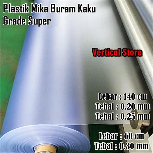 Jual Plastik Mika Rigid Transparan Kaca Es Buram Doff Meteran Lebar 140cm Tebal 0.25mm - 140 cm ...