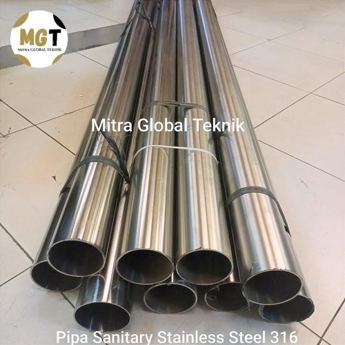 Jual Pipa Sanitary Stainless Steel 316 L 1-1/2" Inchi /Pipe SS316 ...