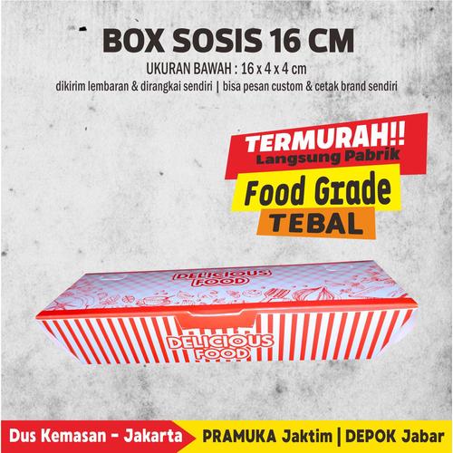 Jual BOX SOSIS BAKAR / TRAY SOSIS BAKAR - BOX 16 POLOS - Jakarta Timur ...