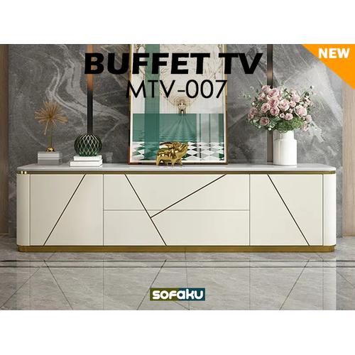 Jual 𝐒𝐎𝐅𝐀𝐊𝐔 : Meja Buffet MTV-007 Meja Konsul TV Marmer Laci Meja TV ...