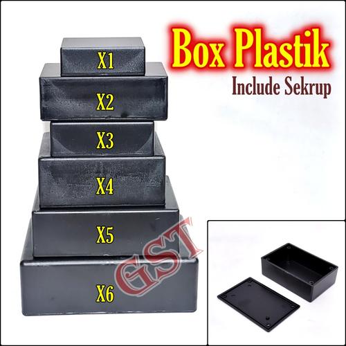 Jual box plastik x1 x2 x3 x4 x5 x6 hitam kotak casing multi guna - X2 ...