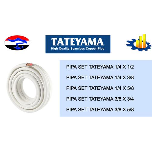 Jual PIPA SET TEMBAGA TATEYAMA 3/8 X 5/8 /ROLL ATAU /METER - METER ...
