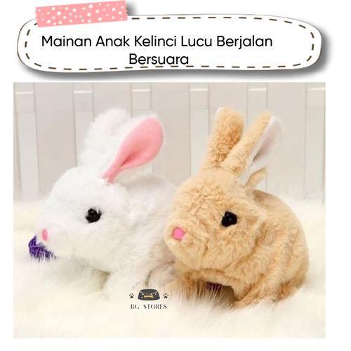 Jual Mainan Anak Boneka kelinci Lucu Berjalan / Mainan Edukasi Kelinci ...
