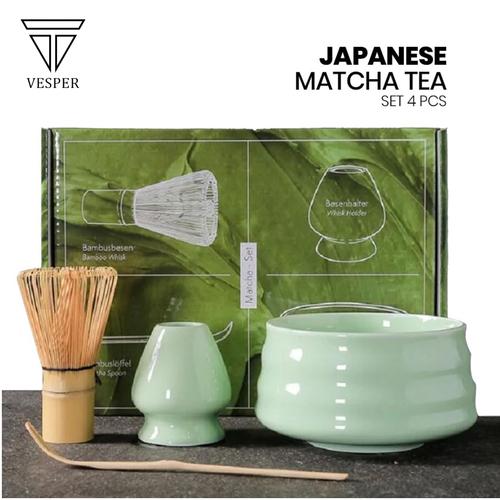Jual japanese matcha tea set 4pcs / paket lengkap matcha bowl bamboo ...