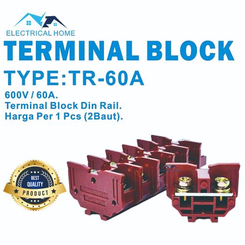 Jual TERMINAL BLOCK TR 60A DIN RAIL. - Kota Surabaya - Electrical Home ...