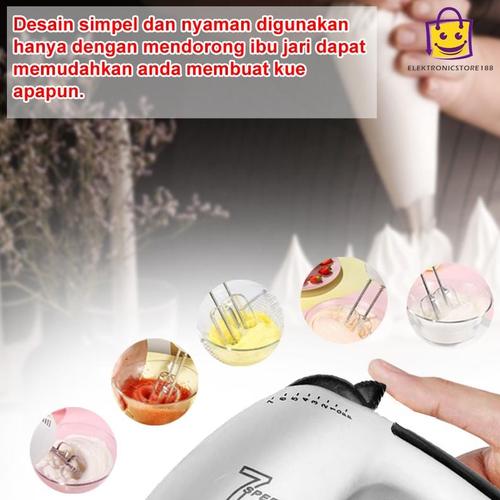 Jual Inovatif (E.S) Hand Mixer Elektrik 7 Speed Alat Pengaduk Otomatis ...