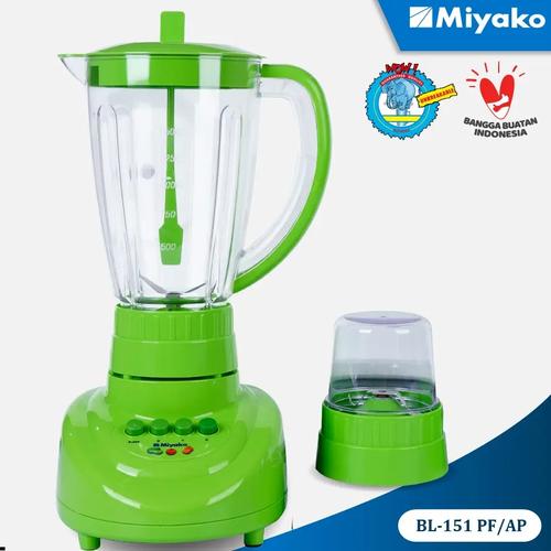 Jual MIYAKO BL151Pf Ap.blender pelumat 2in1 gelas plastik 2L/blender ...
