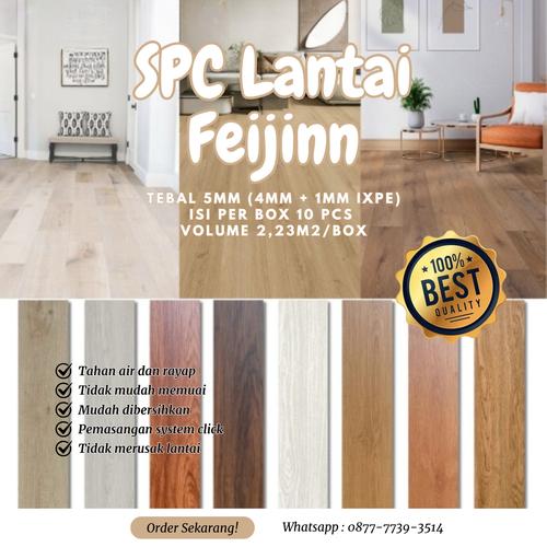 Jual Lantai SPC Flooring 5mm Include IXPE / SPC Lantai Feijinn - Motif Kayu - Jakarta Timur ...