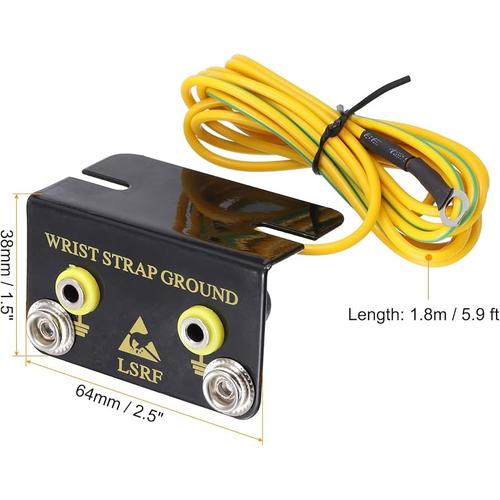 Jual ESD Anti Static Socket Ring Ground Connector Wrist Strap LSRF L ...