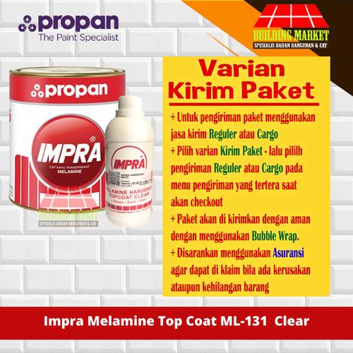Jual MELAMINE TOP COAT CLEAR PROPAN CAT KAYU MELAMINE IMPRA ML131 1 L ...