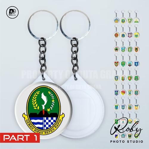 Jual [KEYRING PRESS] LAMBANG PROVINSI INDONESIA PART 1 Gantungan Kunci ...