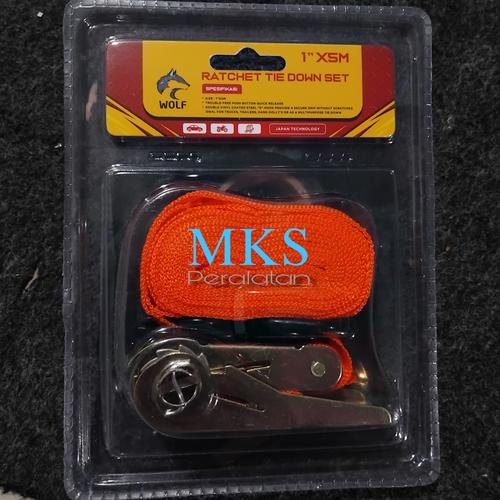 Jual Wolf | tali pengikat barang 1" x 5 Meter | ratchet tie down track ...