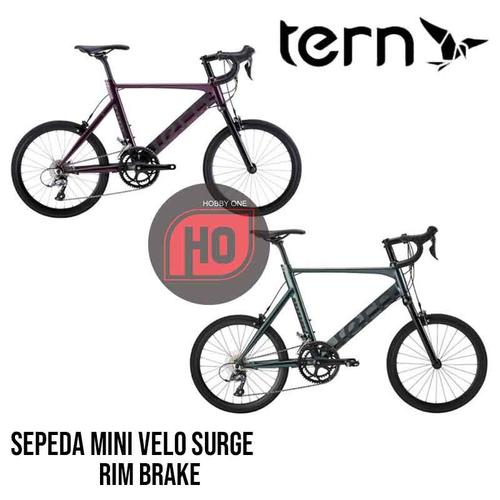 Promo TERN SURGE Mini Velo Bike Rim Brake - Sepeda Mini - Baghdad Red ...