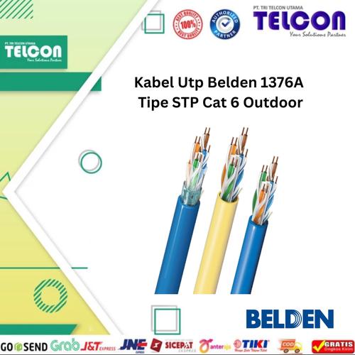 Jual Kabel Utp Belden 1376A Tipe STP Cat 6 Outdoor / Belden Cat 6 / Cat ...