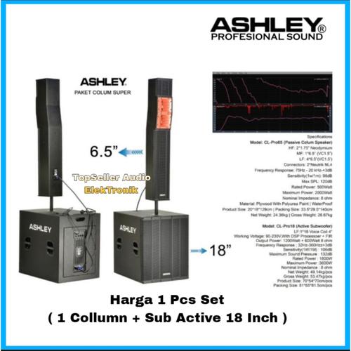 Jual Paket Standing Column Super Ashley Cl-Pro65 Plus Subwoofer Active ...