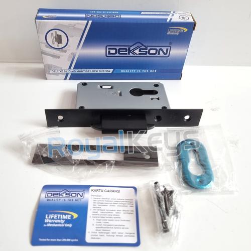 Jual Mortise Lock Dekkson Dekson MTS SLD DL 84100N Black Hitam Body ...
