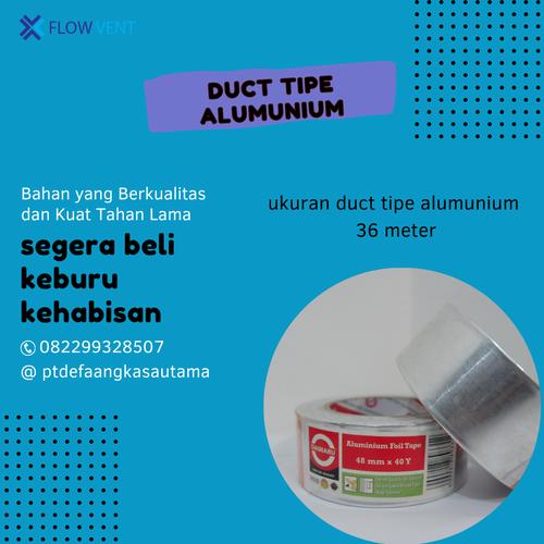 Jual Duct tape AC Alumunium Foil\Lakban Isolasi Alumunium Duct-+36 ...