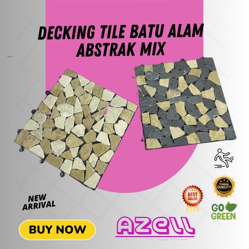 Jual Decking Tile Batu Alam Abstrak Mix - Batu Alam Asli - Lantai Decking Batu Alam Bongkar ...