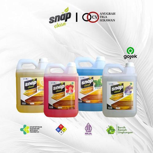 Jual snap clean sabun cuci tangan hand soap 4L ojol - Lavender ...