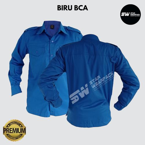 Promo Kemeja PDL Panjang Warna Biru Bca - Biru Bca, M - Kab. Cilacap ...